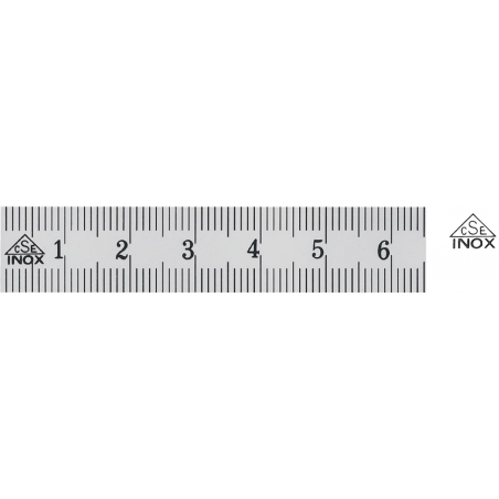 CSE INOX - Règle en acier inox 1/1 mm - 1/1 mm - 158560