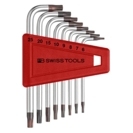 PB SWISS TOOLS - Torx® - Jeu de 8 clés mâles coudées - 410.H 6-25